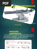 Posiciones Quirúrgicas y Usos | PDF | Abdomen | Anatomía humana