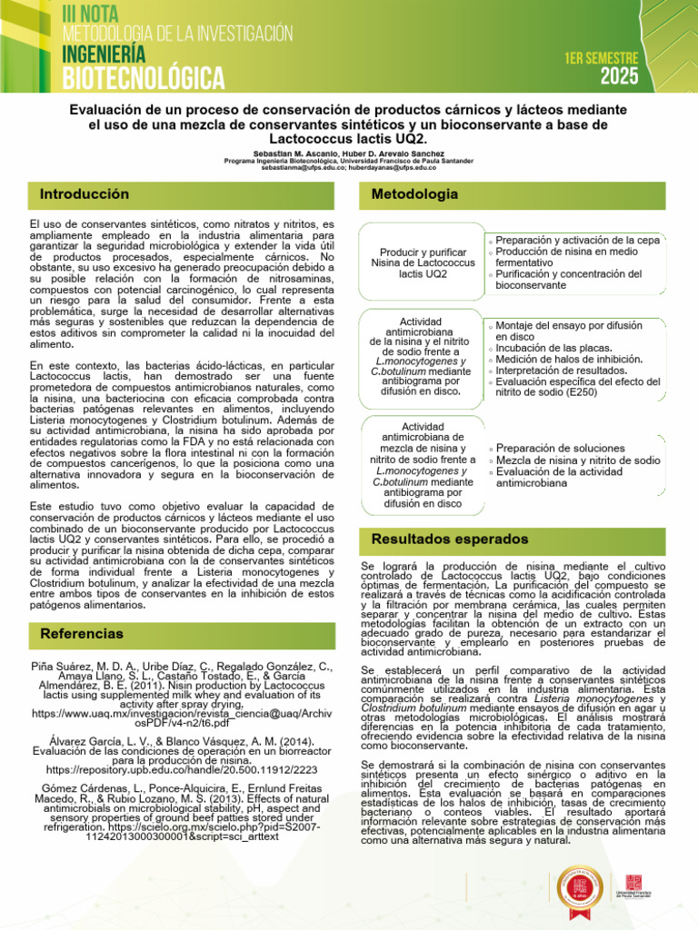 Bioconservación de cárnicos con nisina | PDF | Antimicrobiano ...