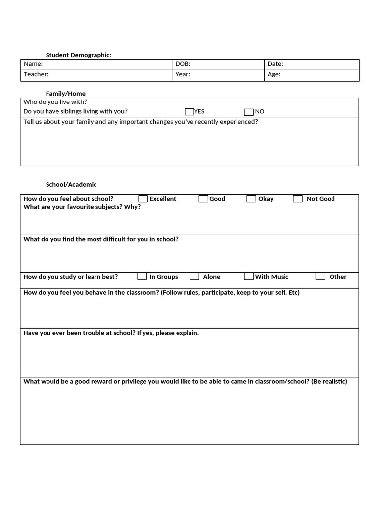 Student Demographic | PDF