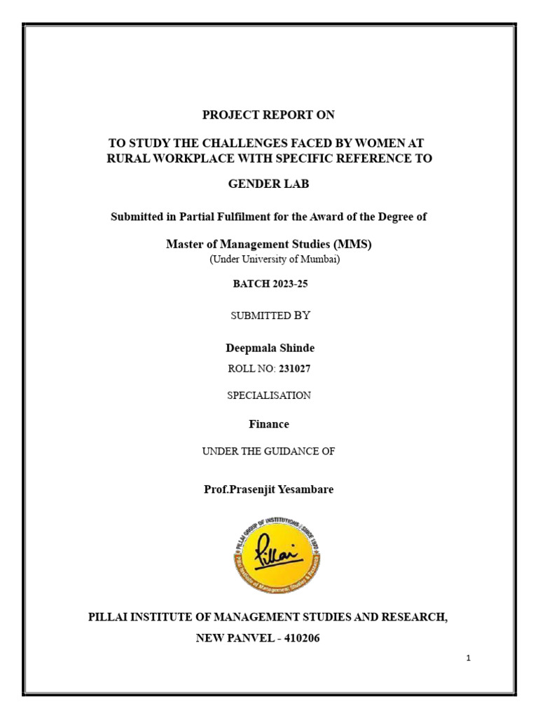 Document From Deepa Shinde | PDF | Gender Role | Gender