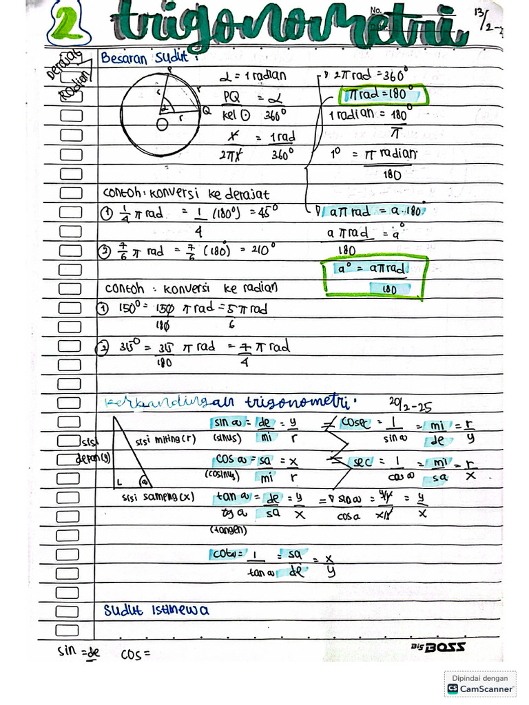 Catatan Trigono QNT | PDF