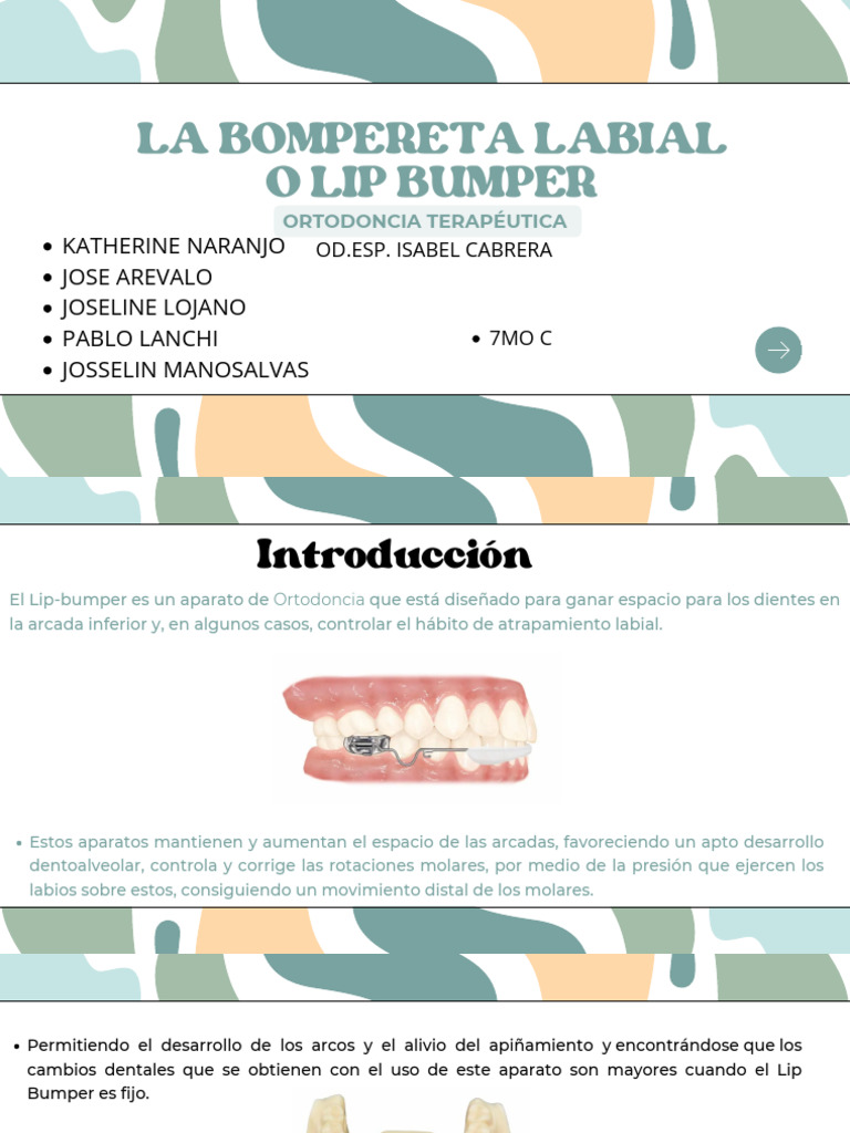 Lip Bumper | PDF | Ortodoncia | Diente
