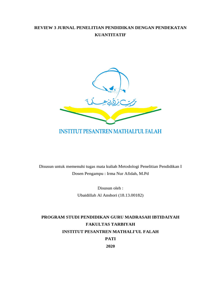 Review Jurnal Metopen | PDF