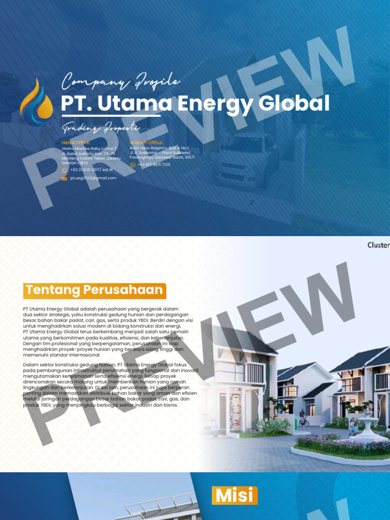 Profil PT Utama Energy Global | PDF