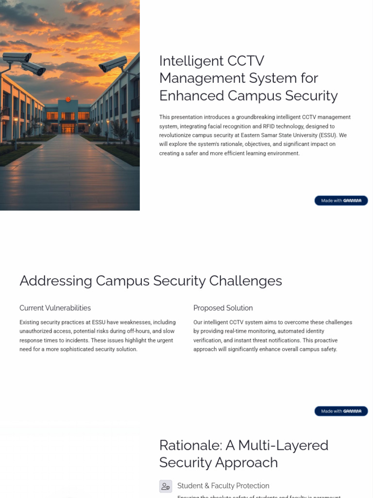 Intelligent CCTV Management System For Enhanced Campus Security | PDF ...
