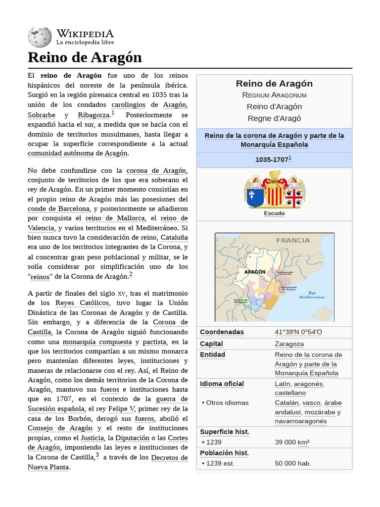 Historia del Reino de Aragón | PDF