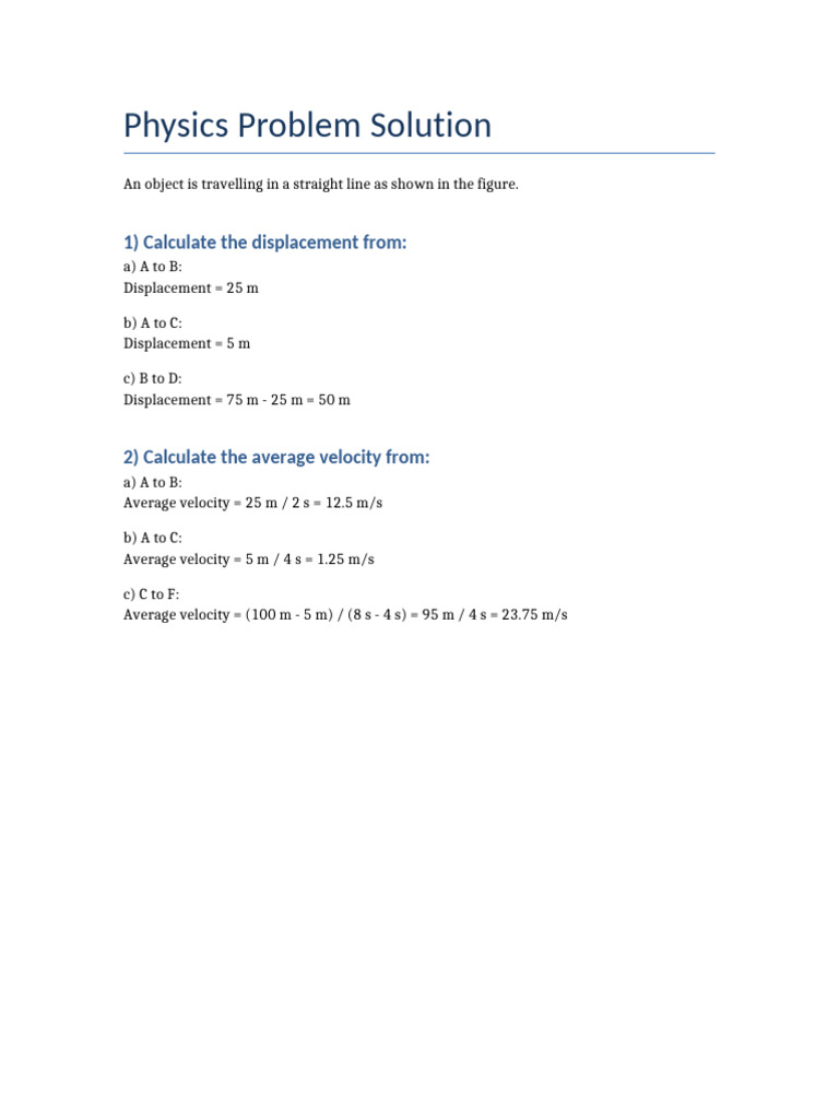 Physics Problem Solution | PDF