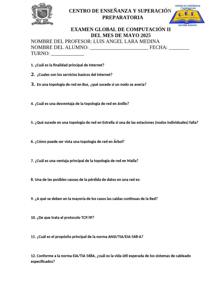 Examen Computación II | PDF