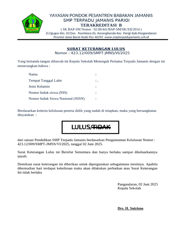 Skl Oke Print 2025 | PDF