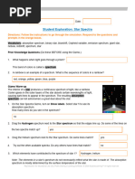 Star Spectra Gizmo Lab | PDF | Stars | Spectral Line