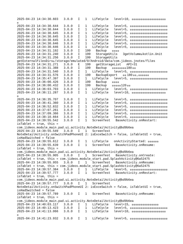 2025-04-23 957003672 Log | PDF | Backup | Computer Data Storage