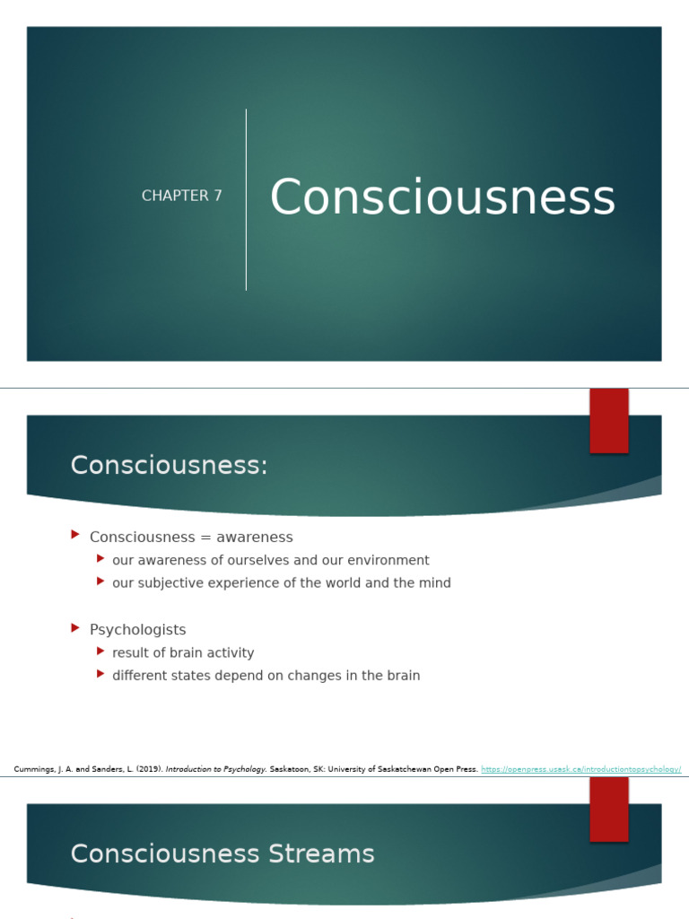 3 Consciousness Post 2 | PDF | Stimulant | Sleep
