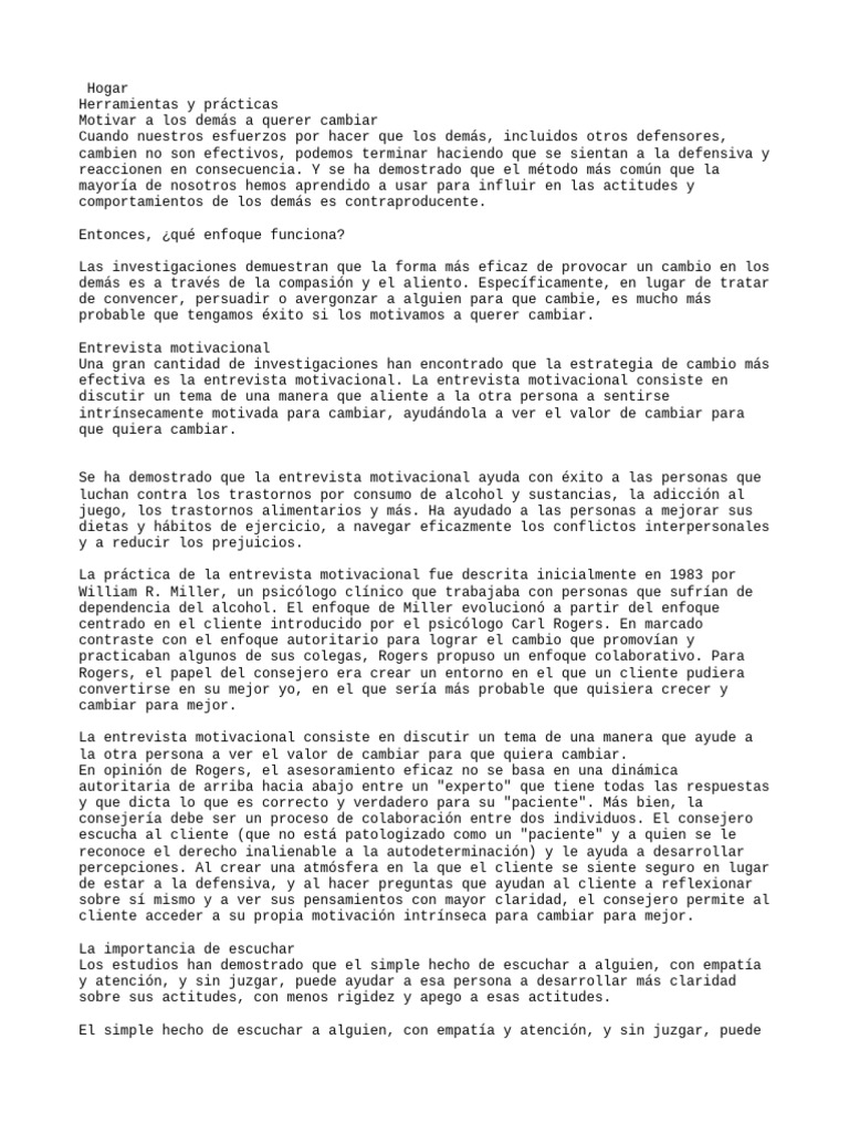 Como Provocar Cambio | PDF | Empatía | Cognición
