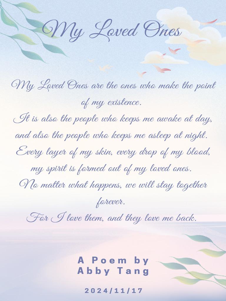 Abby's POEM Collection - My Loved One | PDF