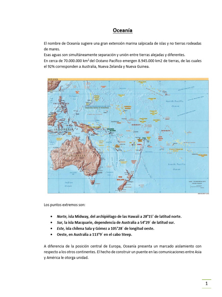 Oceanía + | PDF | Coral | Australia