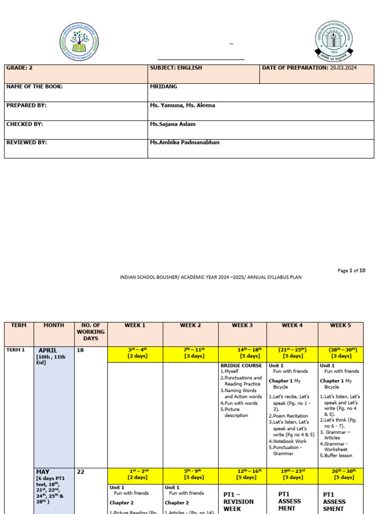 ISB_GR2_AP_2024-2025 | PDF | Measurement | Plural