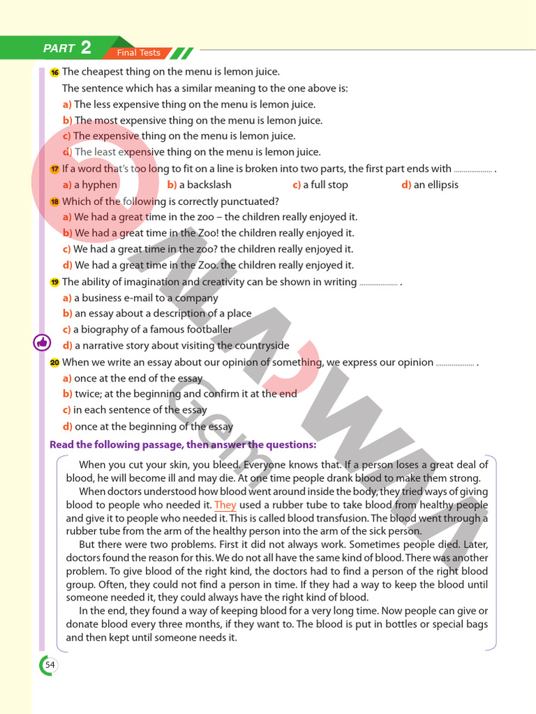 G12 English Booklet - Al.adwaa_Gem_54 | PDF | Blood Donation | Blood