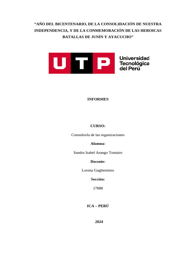 Informe Final Orga | PDF | Psicología Social | Conceptos psicologicos