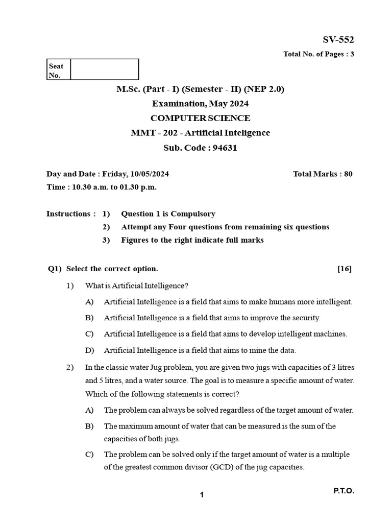 MSC Computer Sem II March 2024 | PDF | Java (Programming Language ...