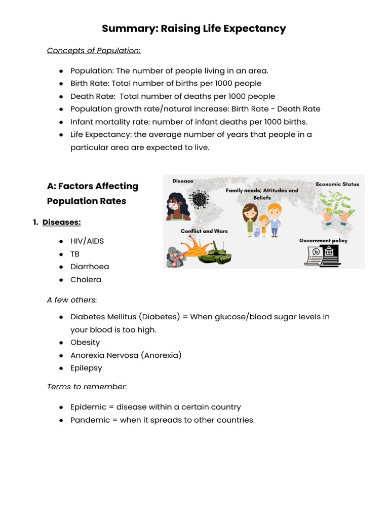 Factors Influencing Life Expectancy | PDF | Energy Development | Infant ...