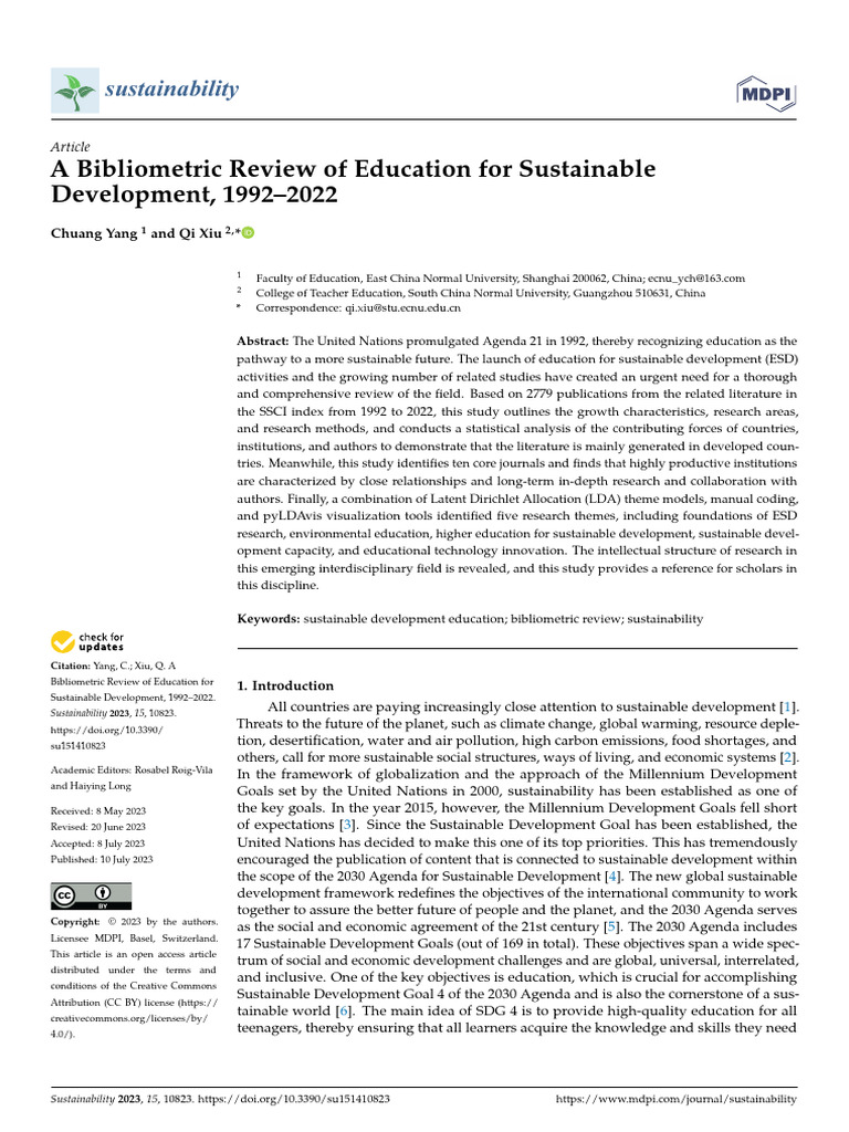 Sustainability 15 10823 | PDF | Sustainable Development | Methodology