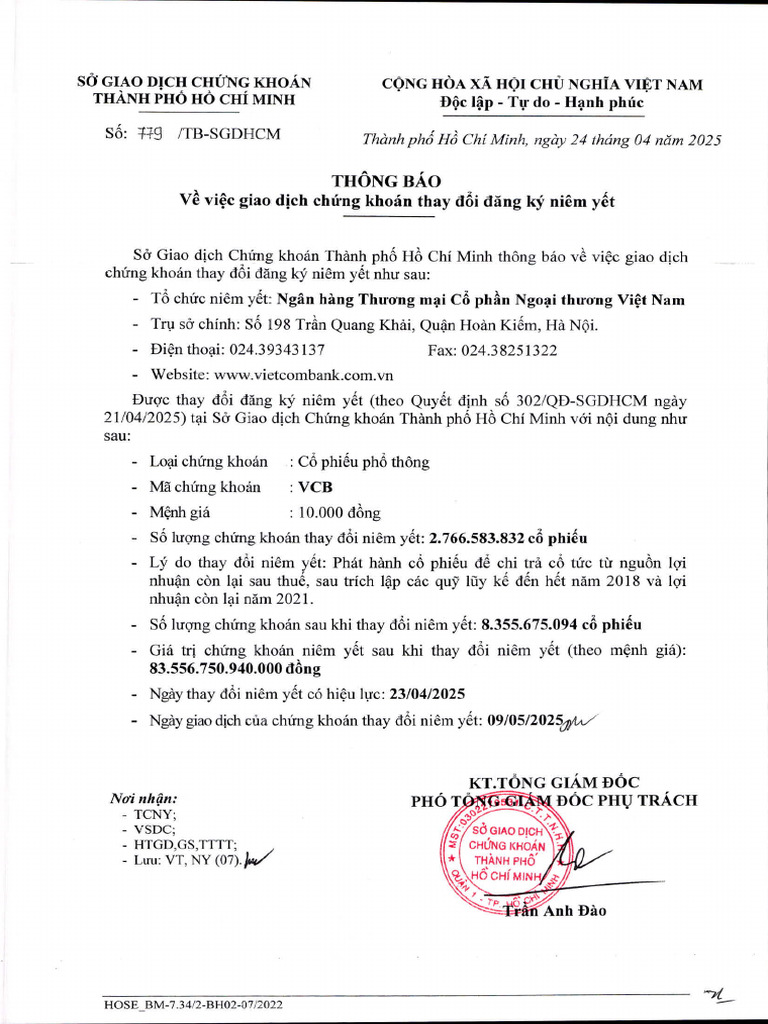 20250424_20250424 - VCB - TB NY & GD CP tra co tuc | PDF