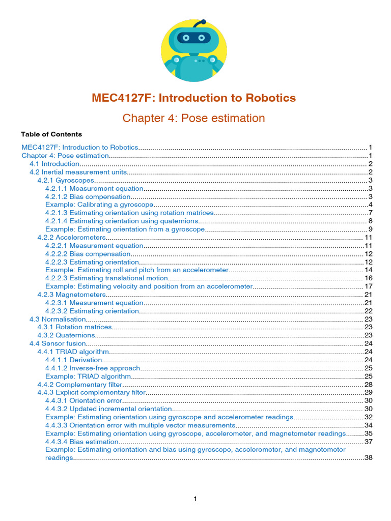 Pose Estimation in Robotics Explained | PDF | Matrix (Mathematics ...