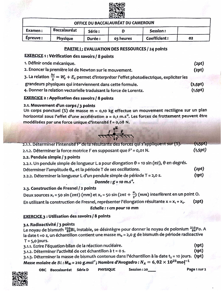 Bac D Phy 2025 | PDF