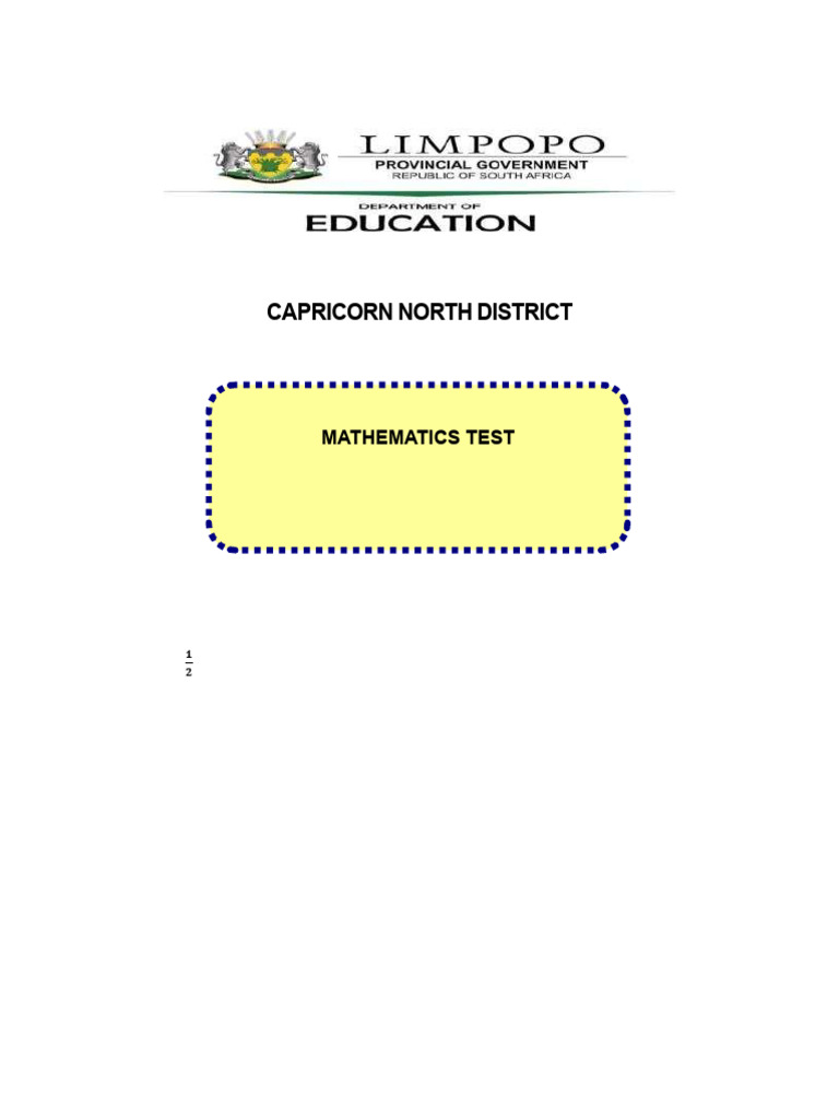 Mathematics Grade 9 Term 1 Test Marking Guidelines | PDF | Mathematics