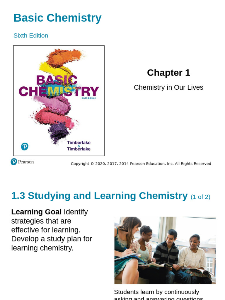 1 3 Studying and Learning Chemistry 6e | PDF | Learning | Knowledge