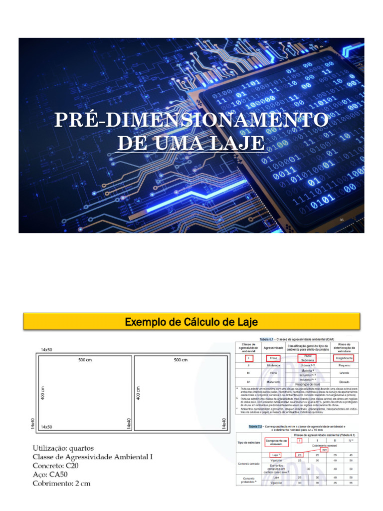 Aula 08 - Concreto Armado - Pre Dimensionamento Exercício | PDF
