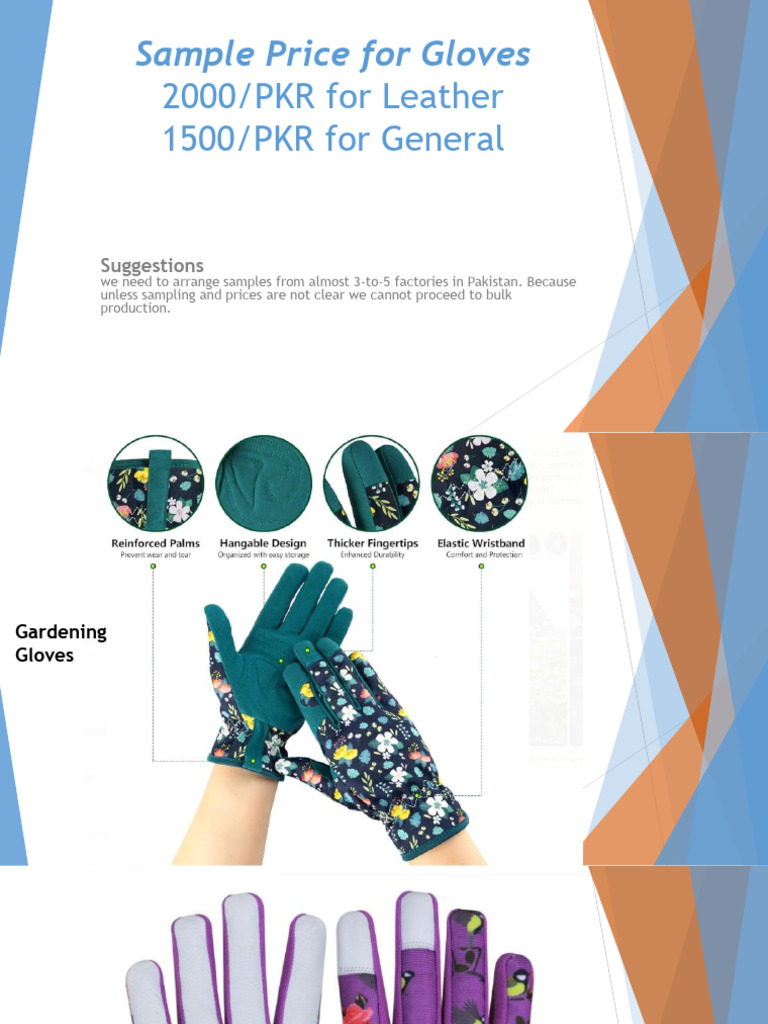 Sample Prices For Gloves Samples | PDF