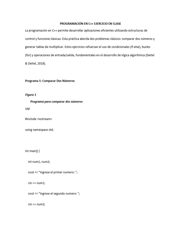 Programacion en Clase | PDF