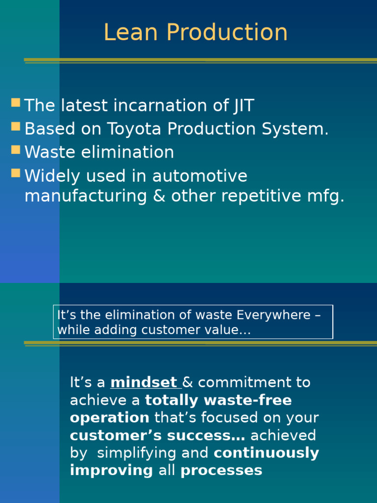 Lean Production | PDF