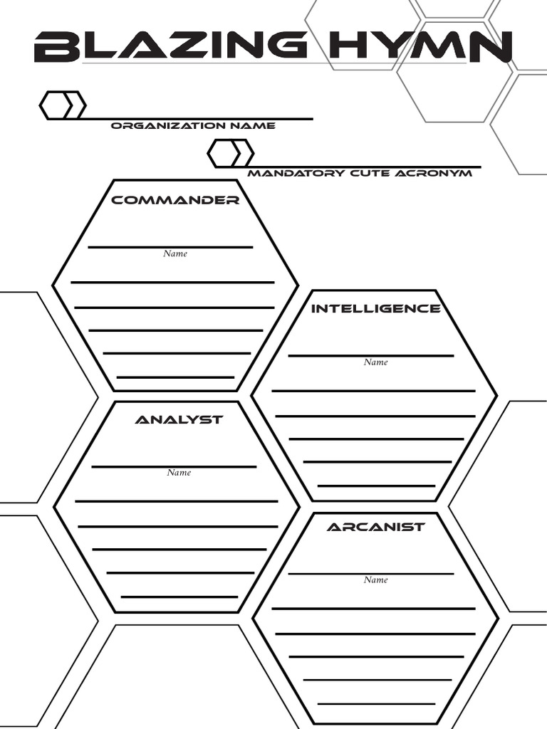 Org Sheet | PDF
