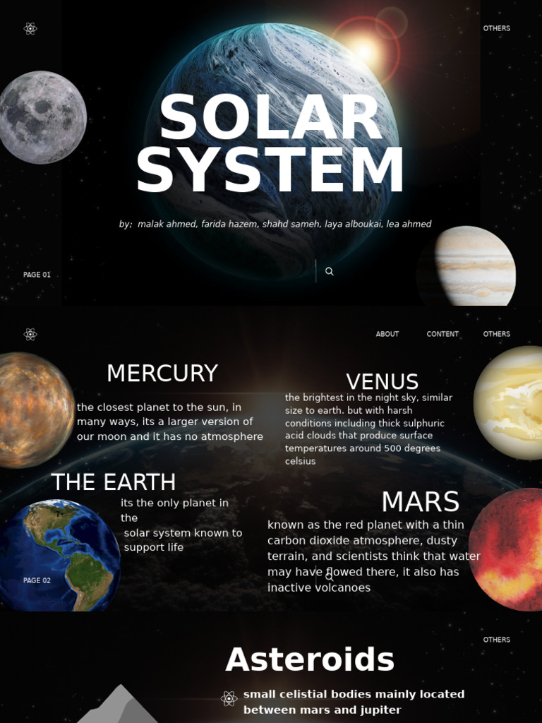 Black Modern Solar System Presentation | PDF | Planets | Solar System
