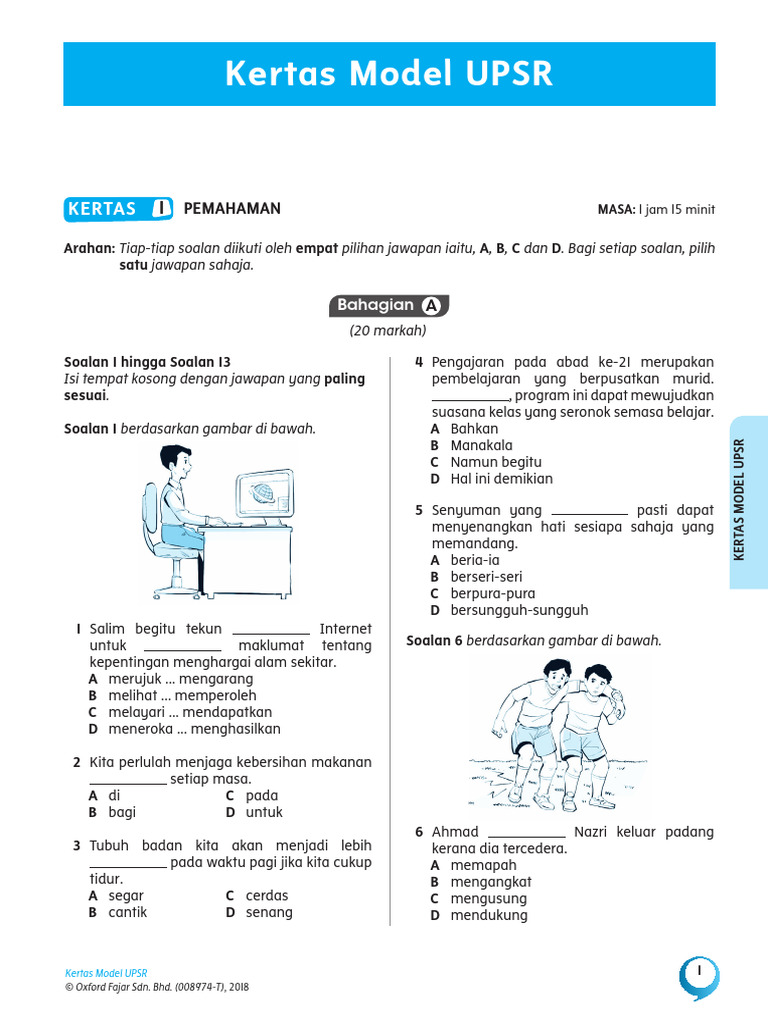 Kertas Model UPSR: Soalan dan Jawaban | PDF