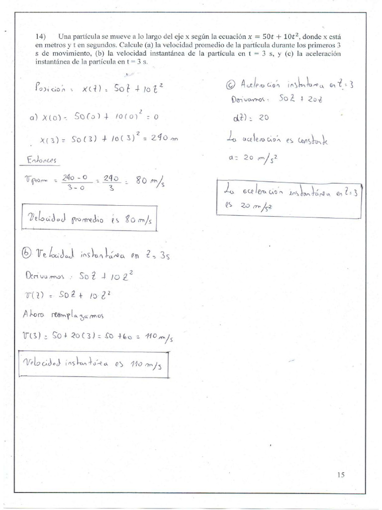 Ejercicio 14 de Propuestos | PDF