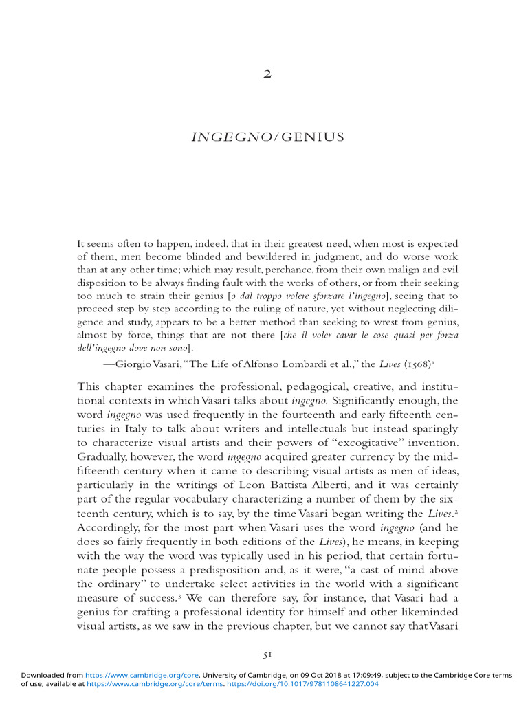 Biow Douglas-Vasari S Words The Lives of The Artists As A History of ...