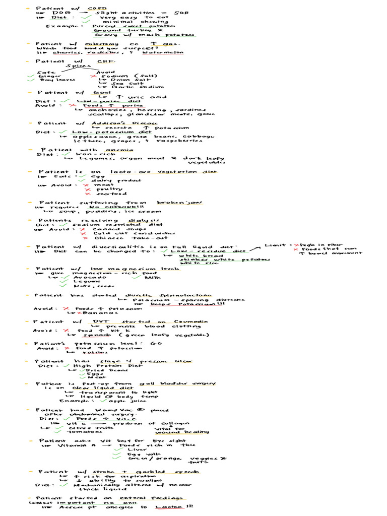 Nutrition Notes | PDF