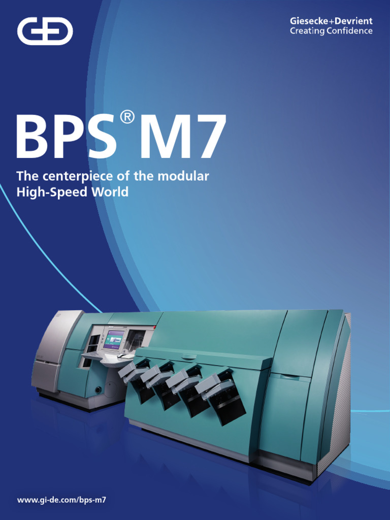 BPS M7: High-Speed Banknote Processing | PDF | Banknote | Cash