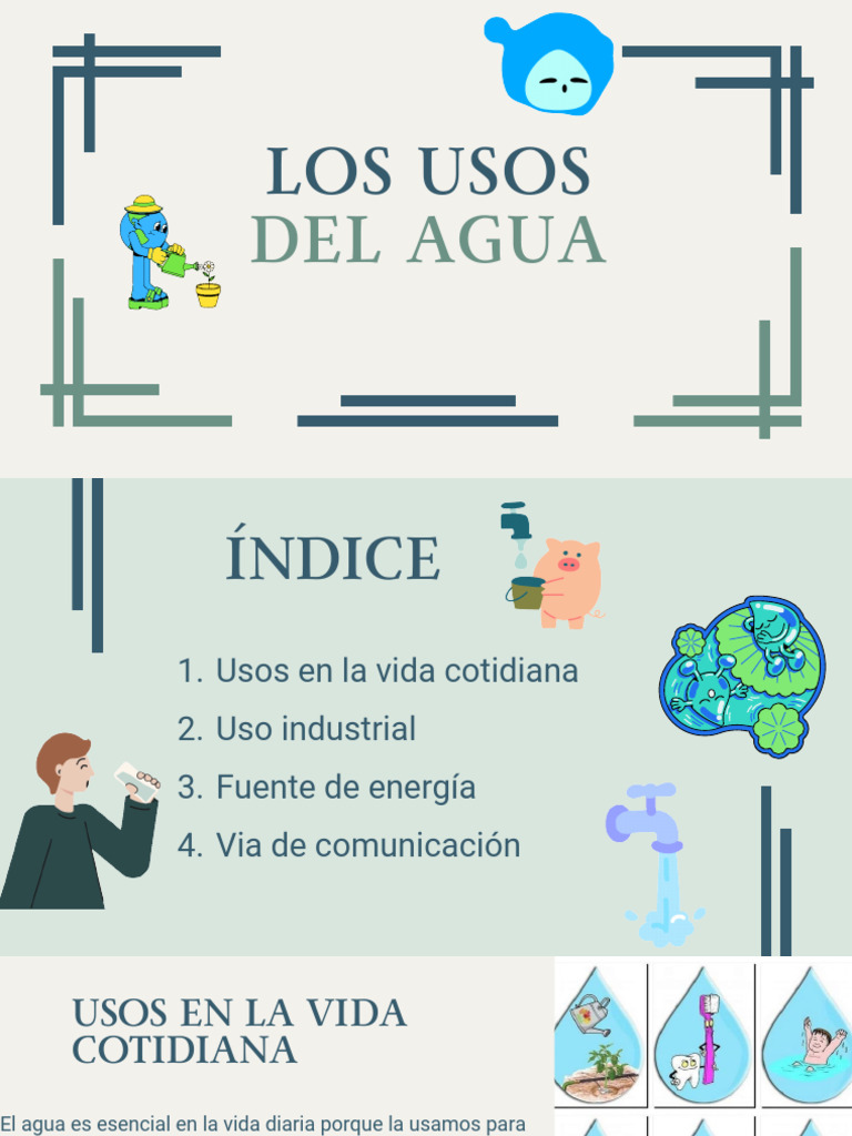 Los Usos Del Agua.pdf | PDF | Agua | Energía renovable