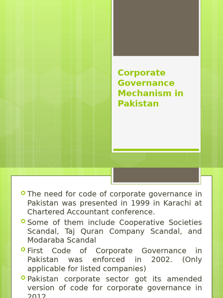Corporate Governance Mechanism | PDF | Regulatory Compliance | Internal Audit