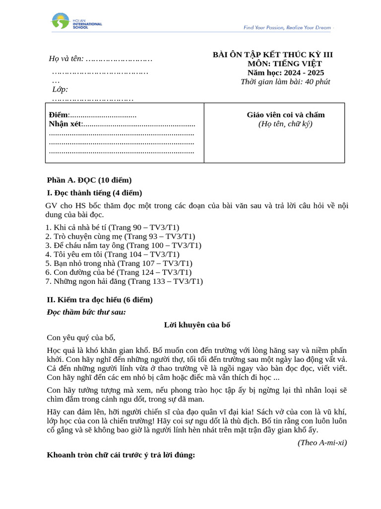 HAIS NVP Term 2 - 3 | PDF