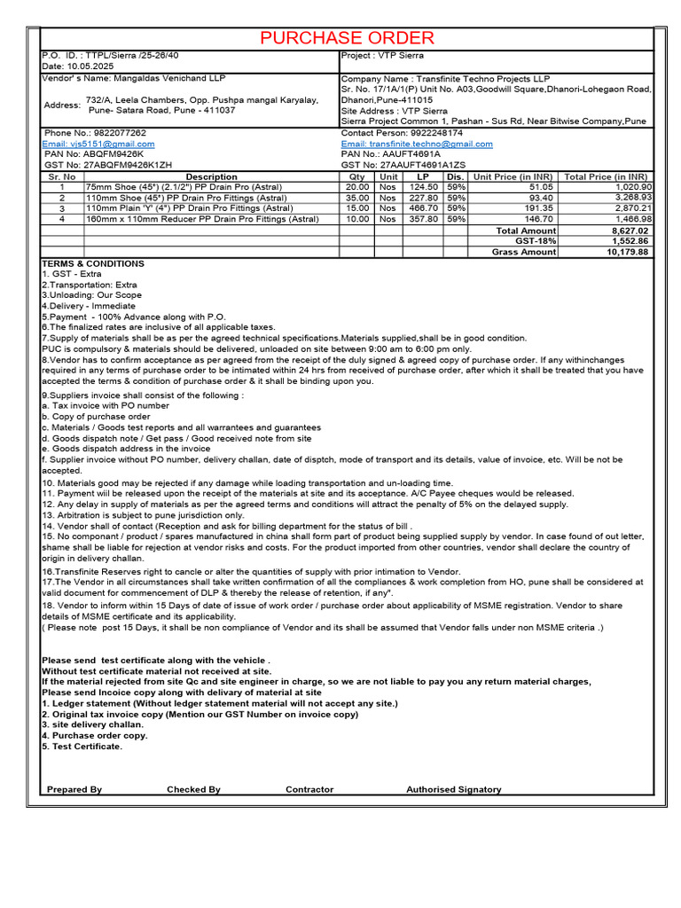40 Mangaldas Venichand (Sierra) | PDF | Payments