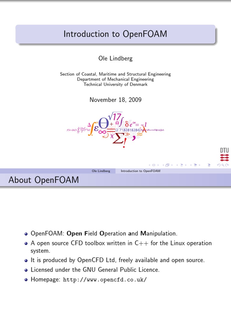 LectureSlides10 Openfoam | PDF | Computational Fluid Dynamics | Applied Mathematics