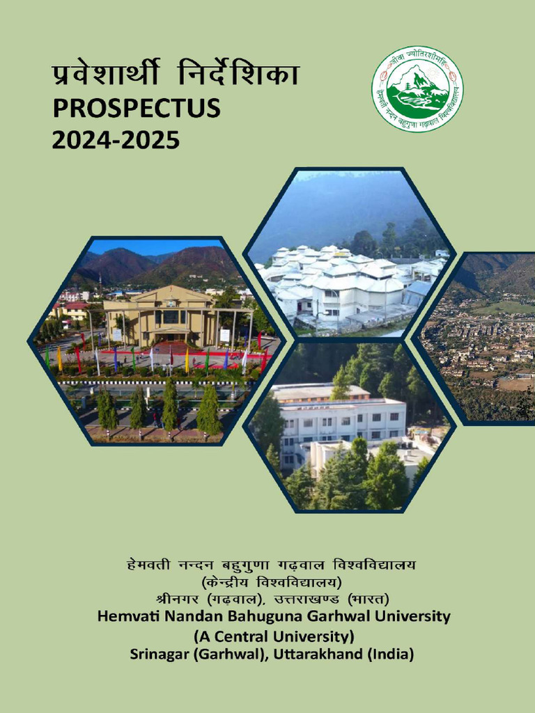 HNB Garhwal University Prospectus 2024-25 | PDF | Bachelor's Degree ...