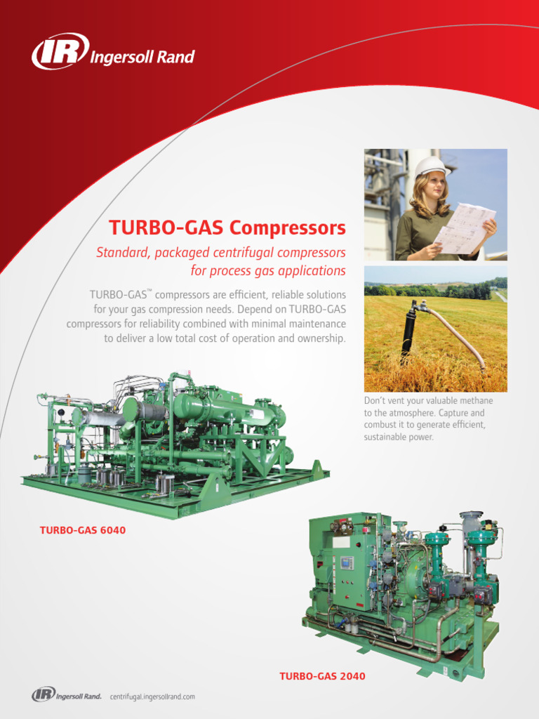 Turbo Gas Compressors Flyer | PDF | Biogas | Gases