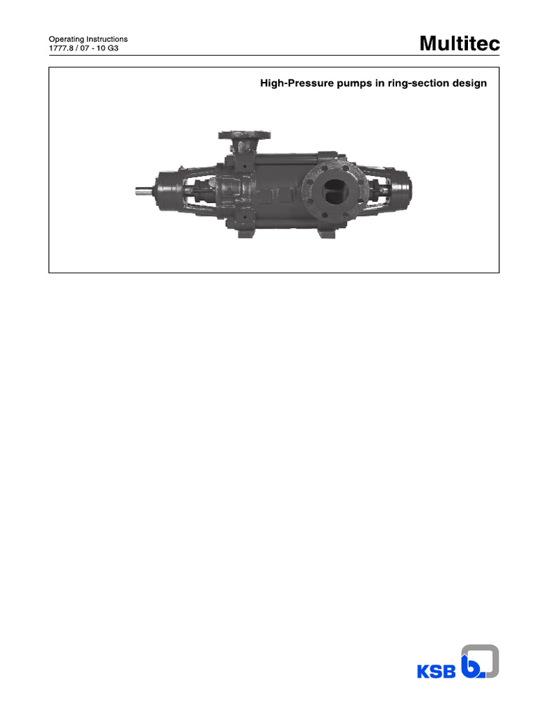 Multi Tec | PDF | Pump | Bearing (Mechanical)