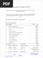 NIT KKR Result Sample | PDF | Engineering | Mechanical Engineering